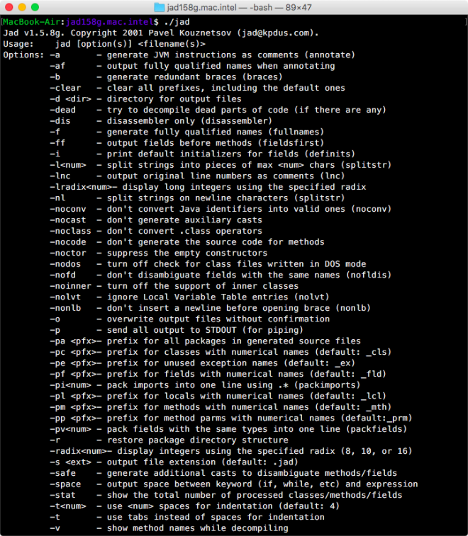 簡単にJavaのclassファイルを解析(逆コンパイル)する方法 - JoyPlotドキュメント