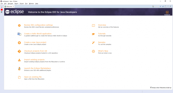 Javaの開発用ソフト Eclipseのインストールと使い方 - JoyPlotドキュメント