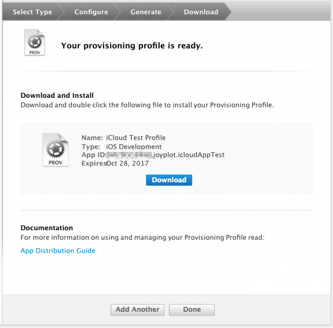 iOSアプリを実機で動かすために必要な Provisioning Profile を作成する - JoyPlotドキュメント