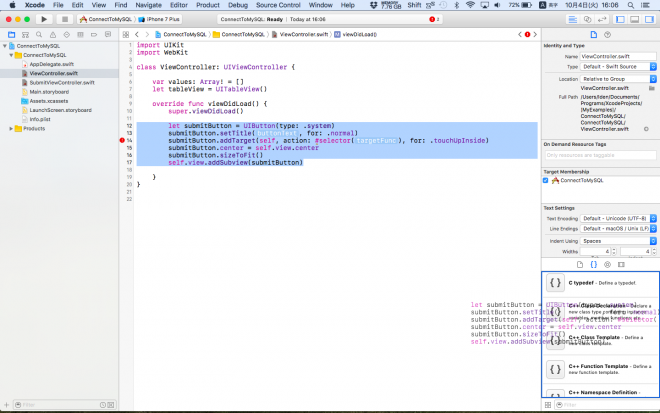 Xcodeでオリジナルのスニペットを登録する方法 - JoyPlotドキュメント