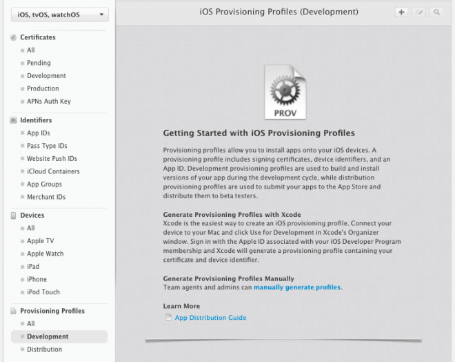 iOSアプリを実機で動かすために必要な Provisioning Profile を作成する - JoyPlotドキュメント