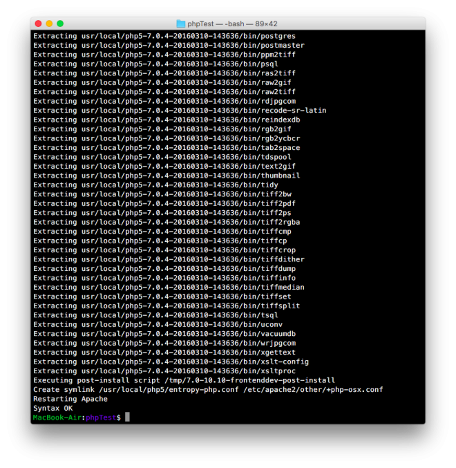 Macで最新バージョンのPHPをインストールしてphpfmtを使う設定 - JoyPlotドキュメント