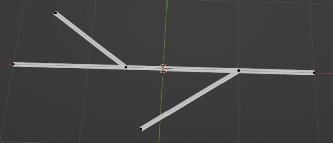 [Blender Tips 9]曲線を使って枝分かれのあるオブジェクトを作る - JoyPlotドキュメント