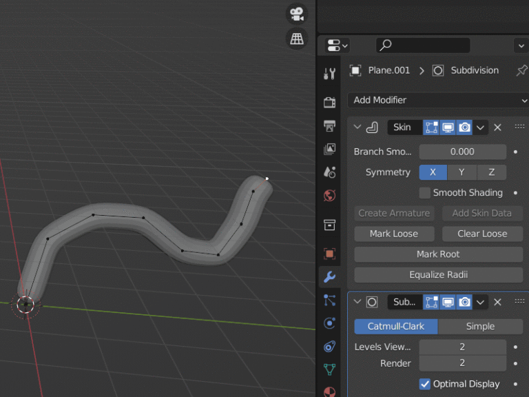 [Blender Tips 13]1分でうねうね動くヘビみたいな3Dモデルを作る - JoyPlotドキュメント
