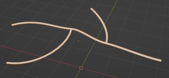 [Blender Tips 9]曲線を使って枝分かれのあるオブジェクトを作る - JoyPlotドキュメント