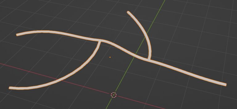 [Blender Tips 9]曲線を使って枝分かれのあるオブジェクトを作る - JoyPlotドキュメント