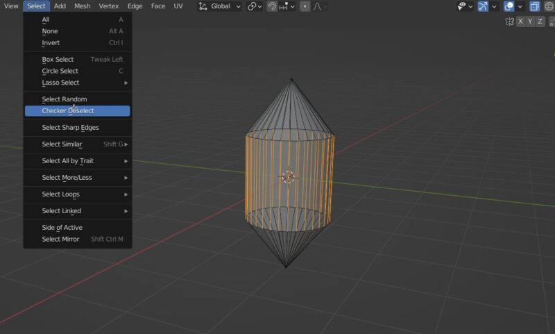 [Blender Tips 8]選択を飛び飛びにできる「Checker Deselect」とその応用 - JoyPlotドキュメント
