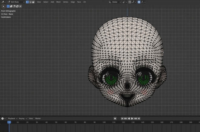 [Blender Tips 6]ある頂点の右（左）にある頂点をまとめて選択する - JoyPlotドキュメント